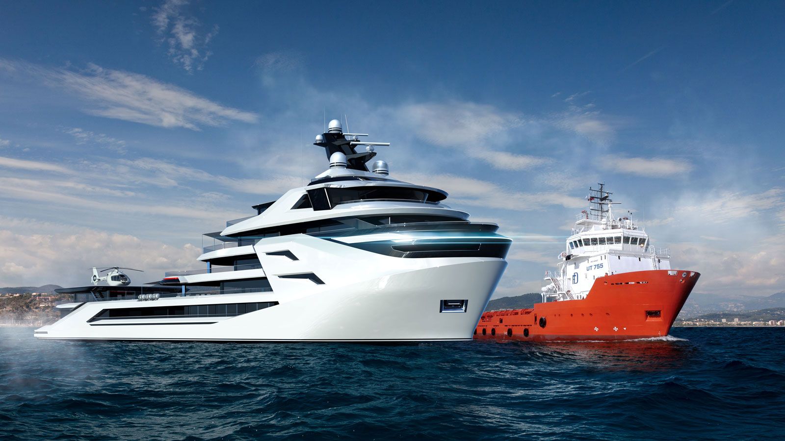 Dynamiq reveals first 77m yacht conversion project